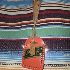 Consuela | Bags | Consuela Multicolor Striped Tote With Tan Handles ...